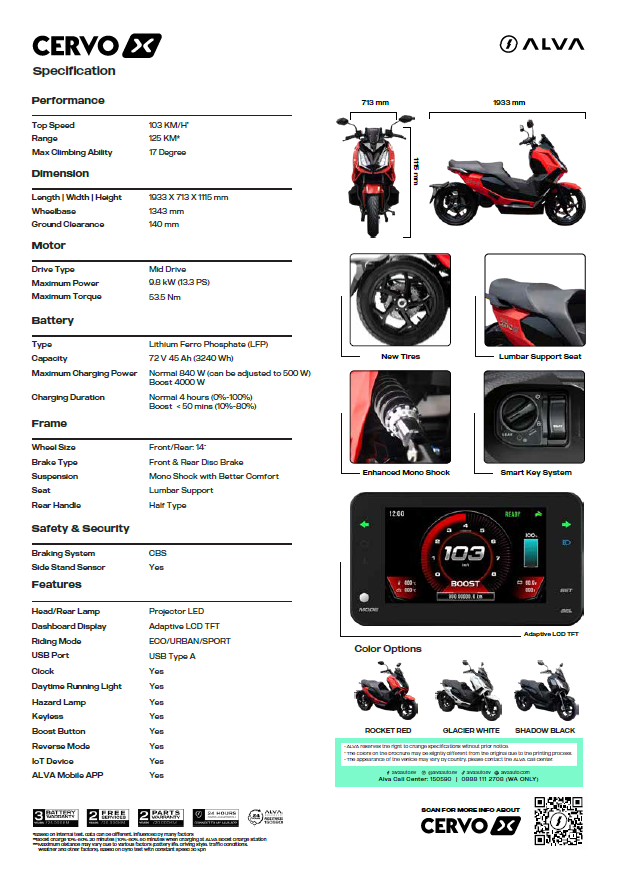 Spesifikasi CERVO X – Knowledge Base